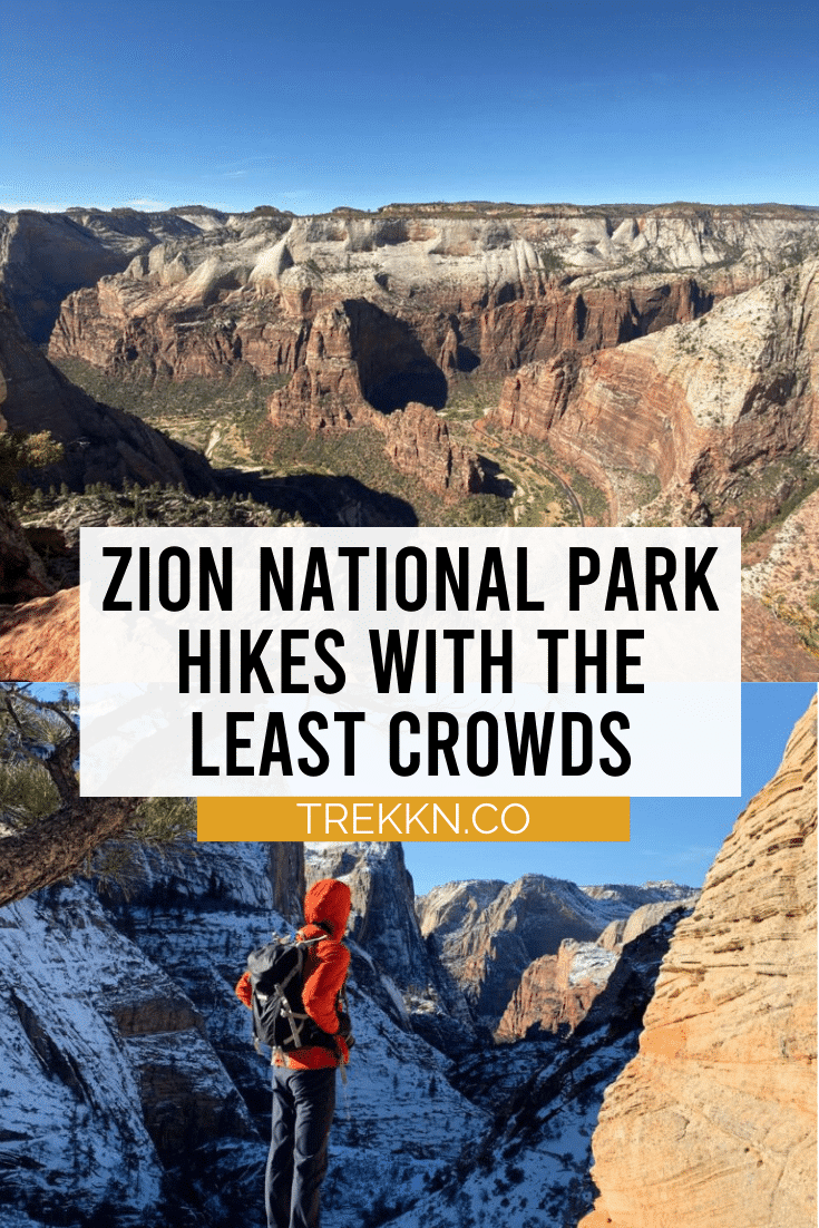 3 of the Least-Crowded Hikes in Zion National Park